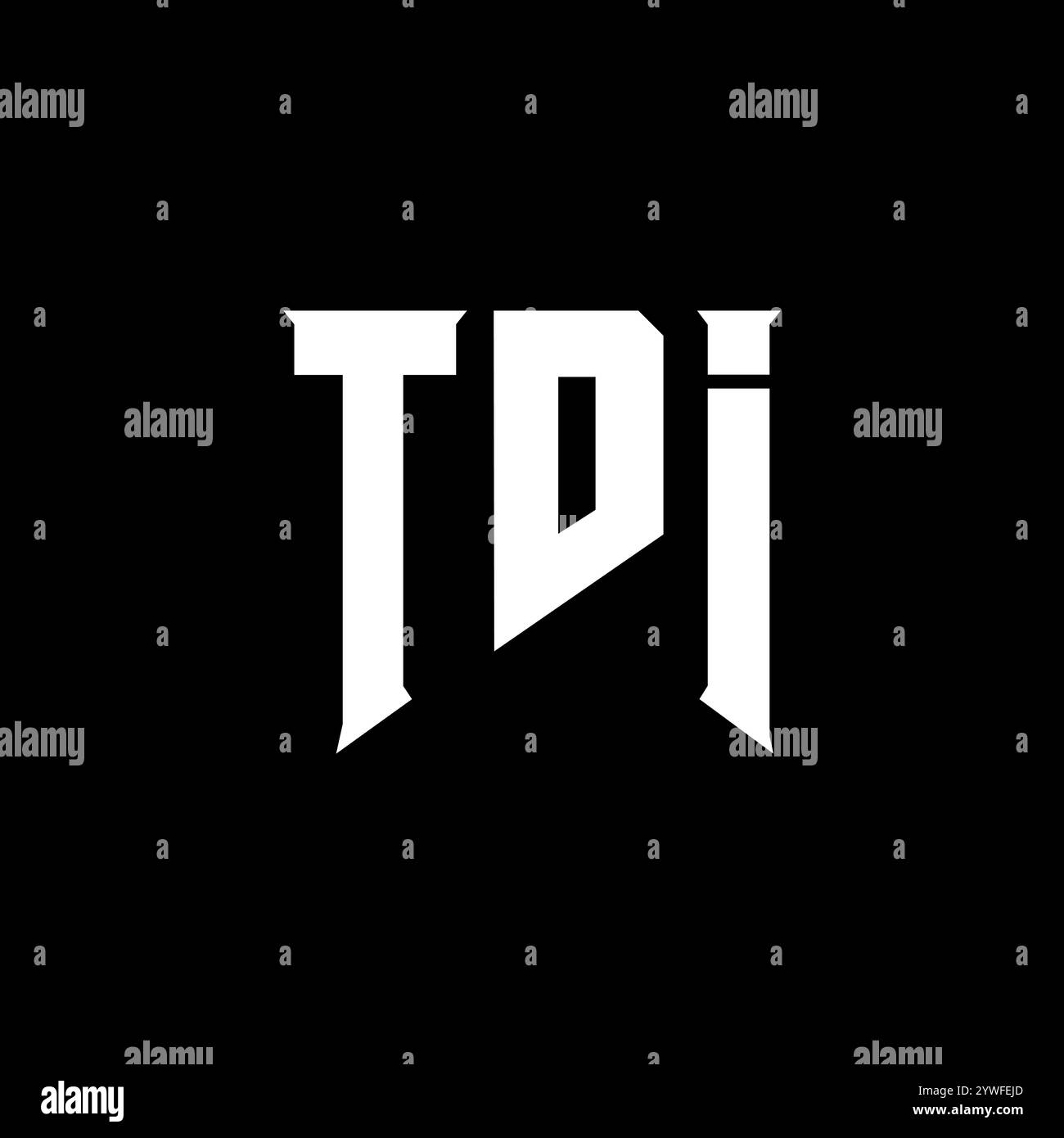 TDI letter logo design for technology company. TDI logo design black ...