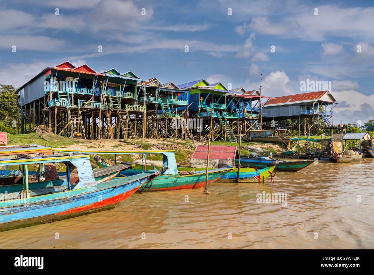 Floating village on Tonle Sap Lake, Siem Reap, Cambodia Stock Photo - Alamy