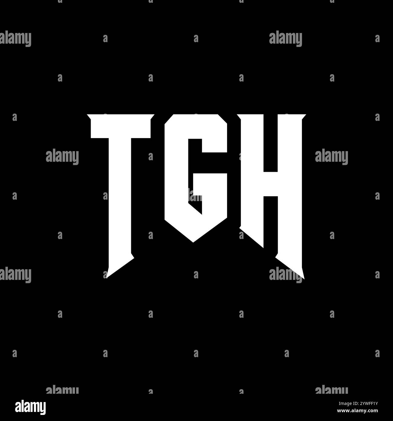 TGH letter logo design for technology company. TGH logo design black ...