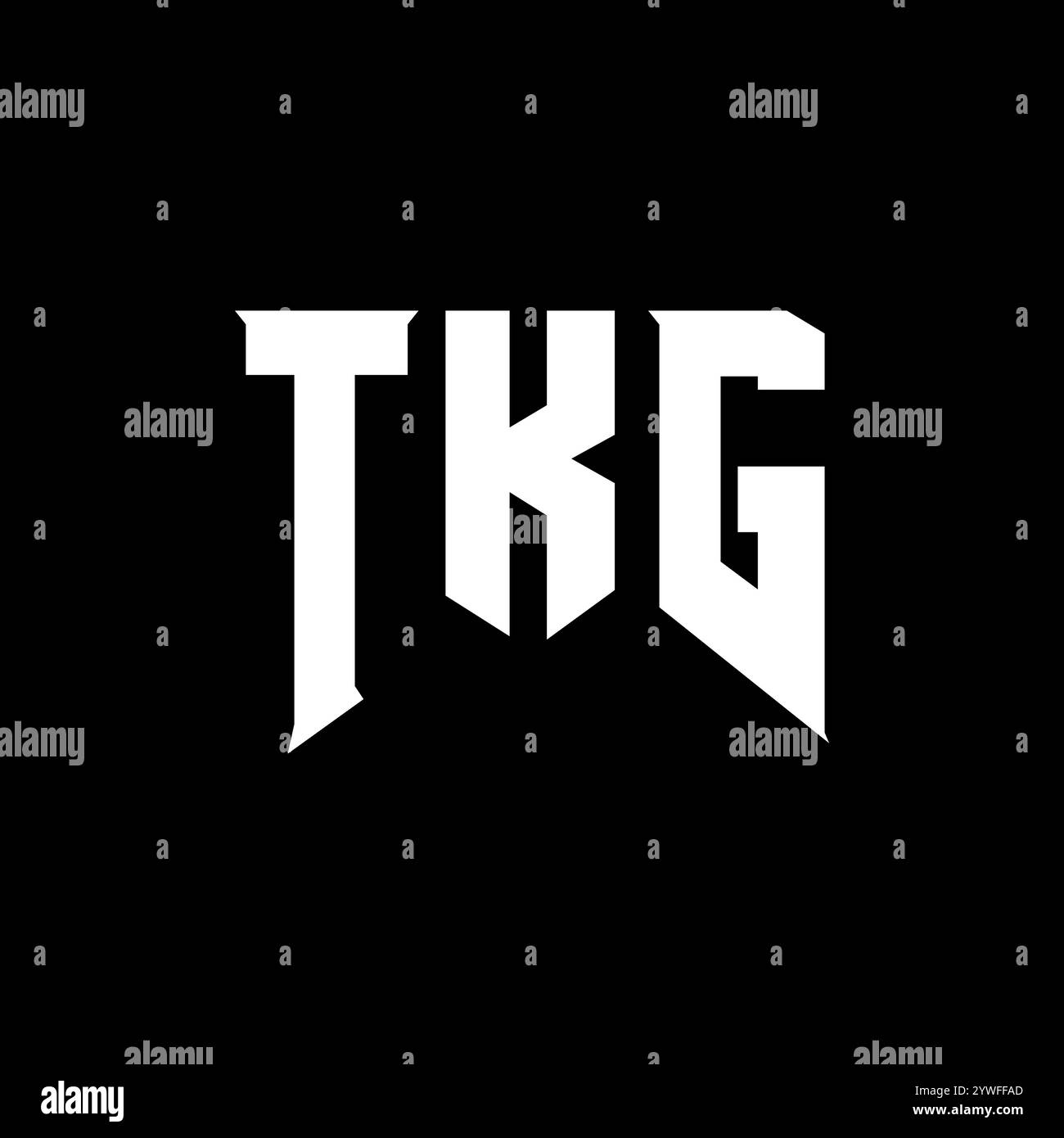 TKG letter logo design for technology company. TKG logo design black ...