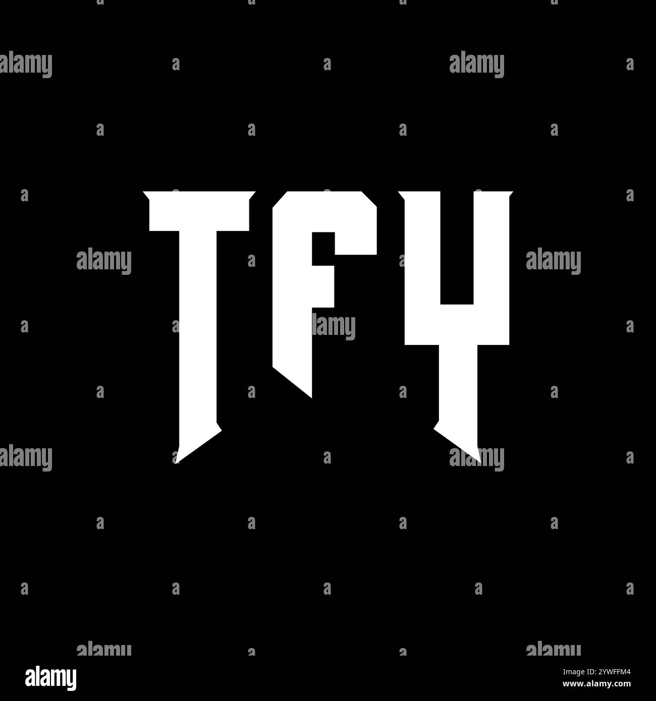 TFY letter logo design for technology company. TFY logo design black ...