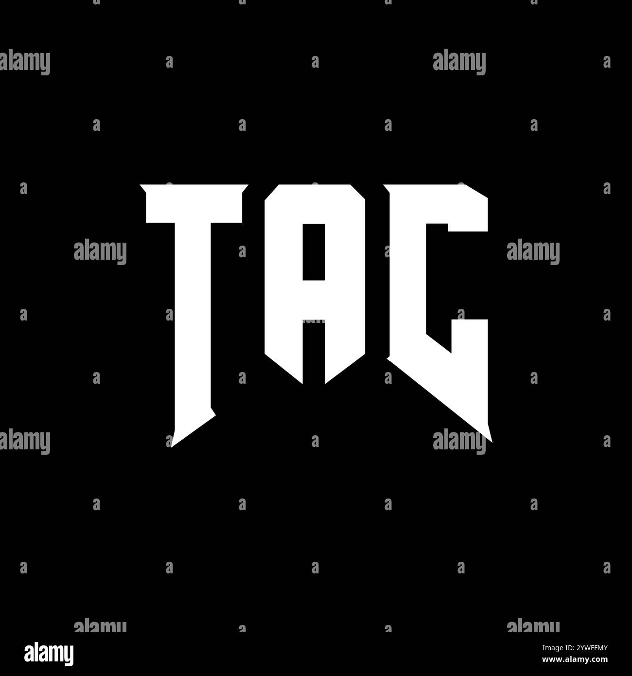 TAC letter logo design for technology company. TAC logo design black ...
