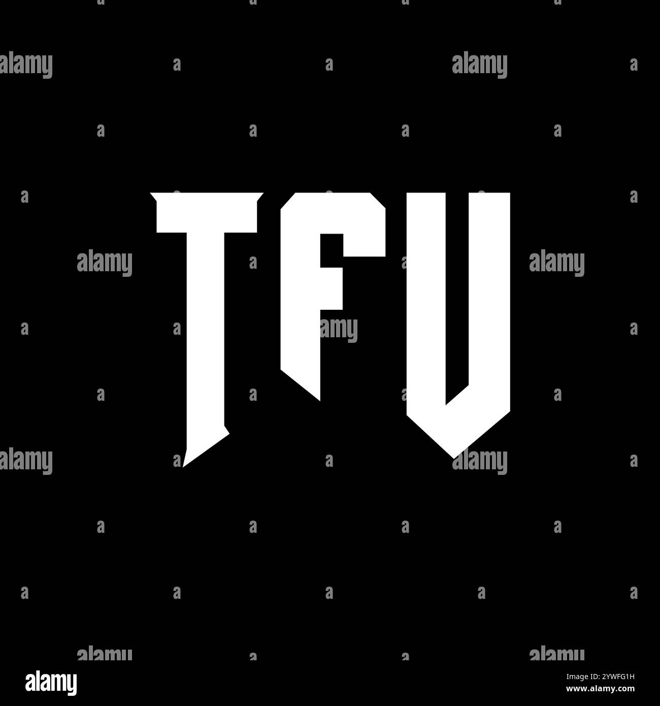 TFU letter logo design for technology company. TFU logo design black ...