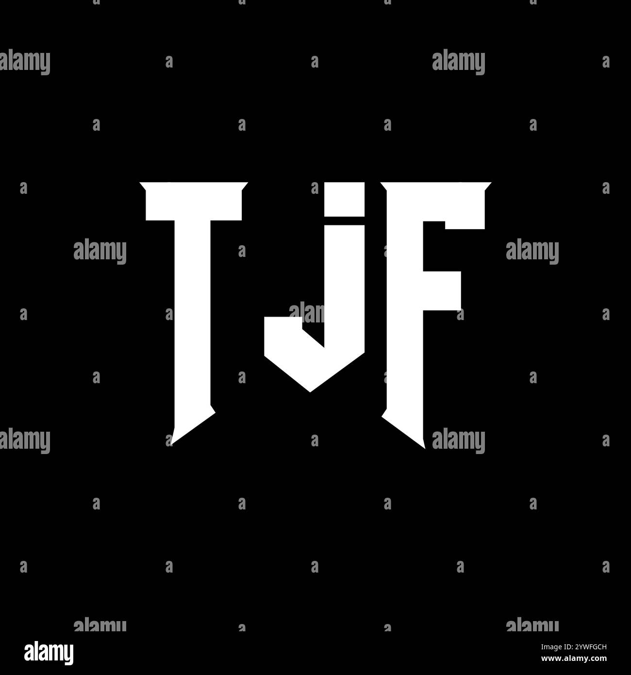 TJF letter logo design for technology company. TJF logo design black ...