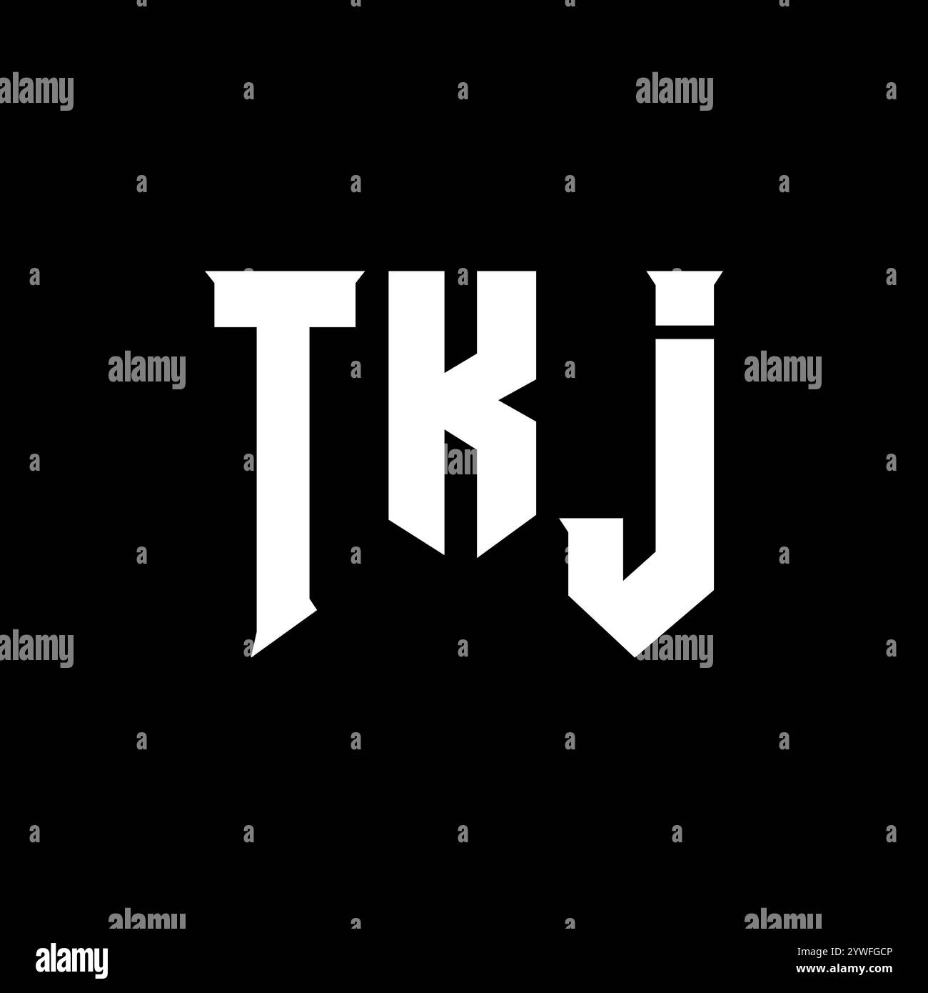 TKJ letter logo design for technology company. TKJ logo design black ...