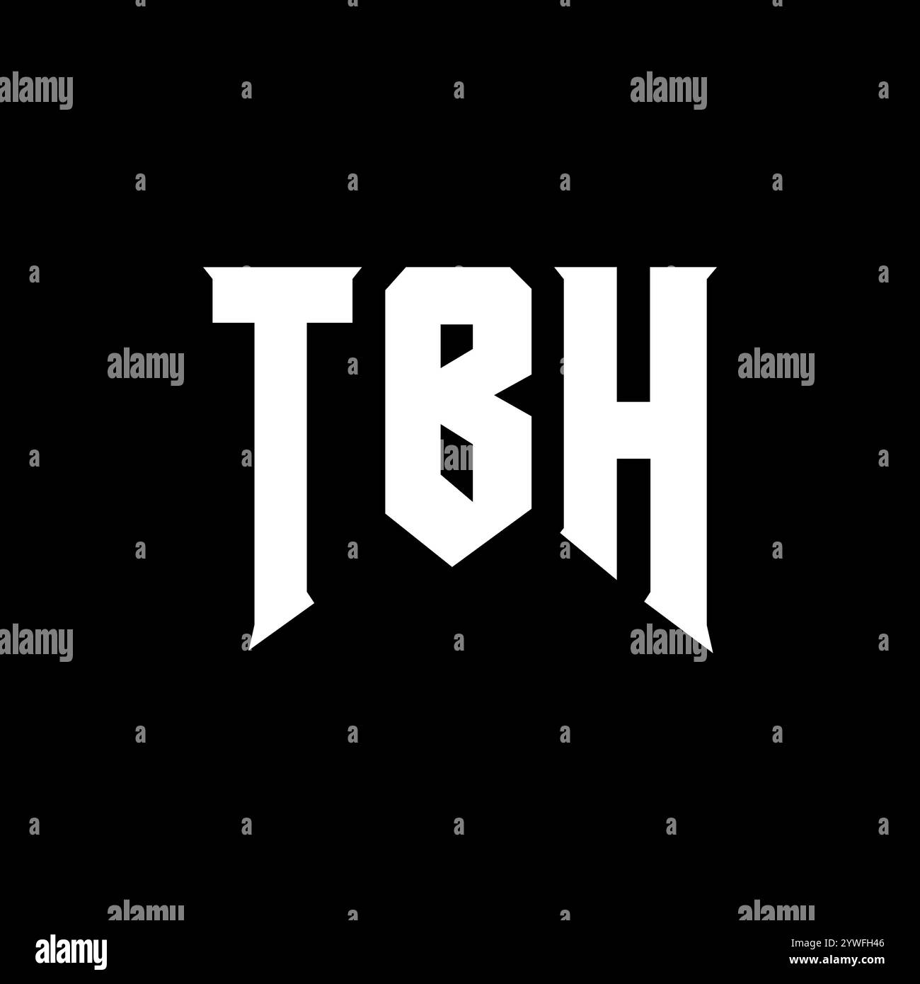 TBH letter logo design for technology company. TBH logo design black ...