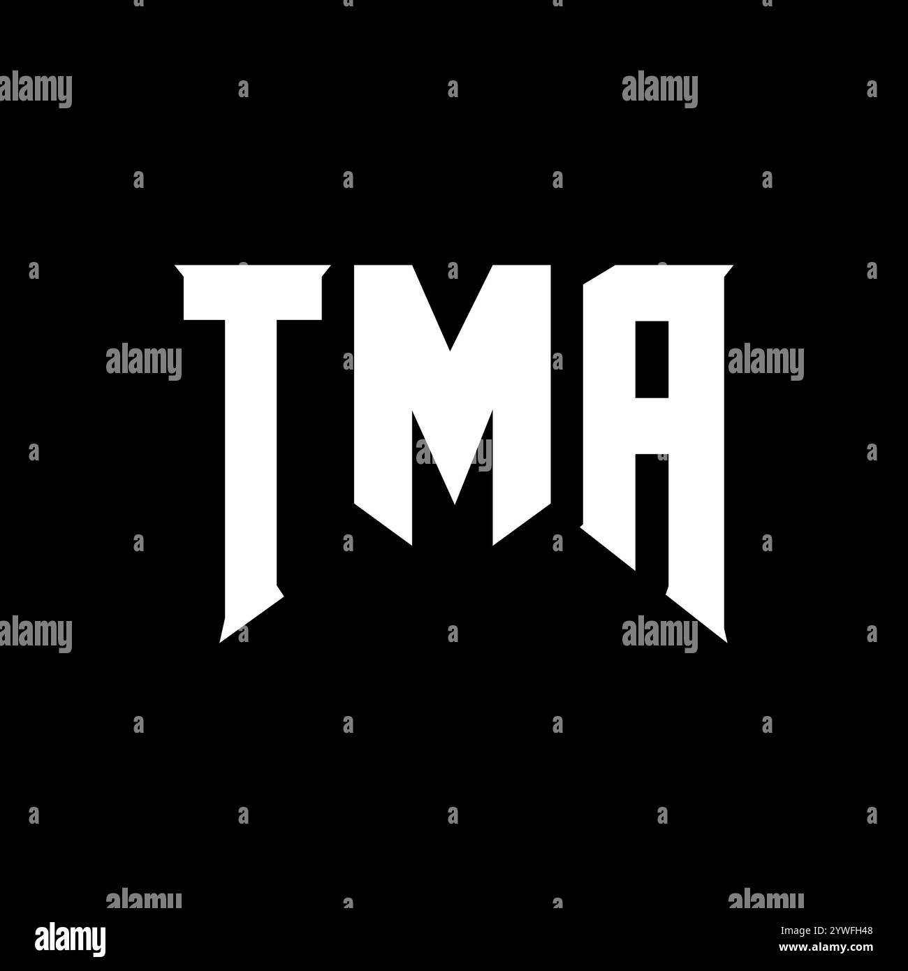 TMA letter logo design for technology company. TMA logo design black and white color combination ...