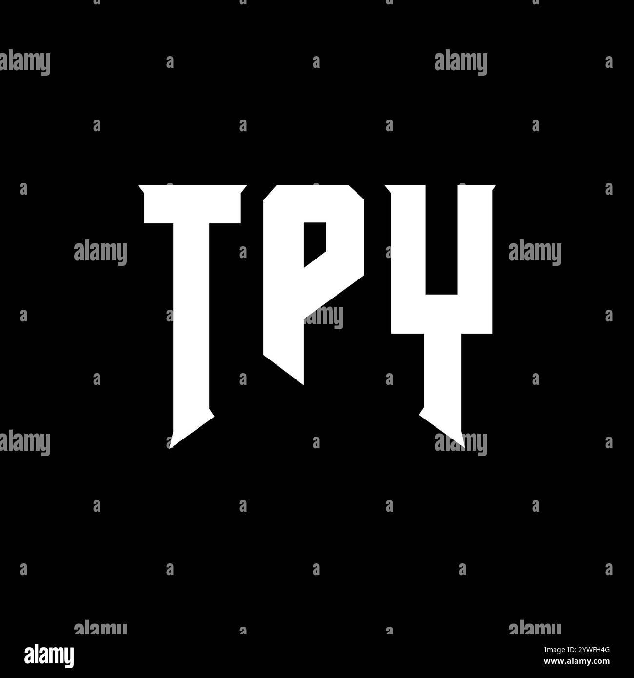 TPY letter logo design for technology company. TPY logo design black ...