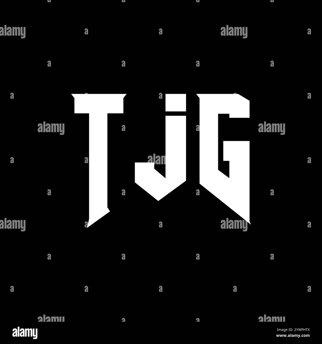TJG letter logo design for technology company. TJG logo design black ...