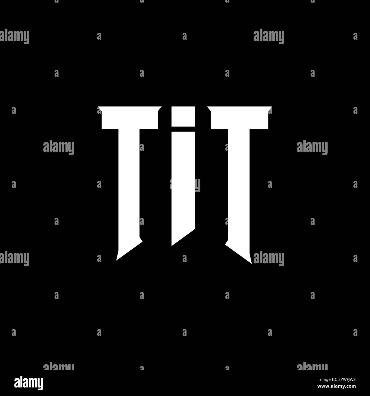 TIT letter logo design for technology company. TIT logo design black ...