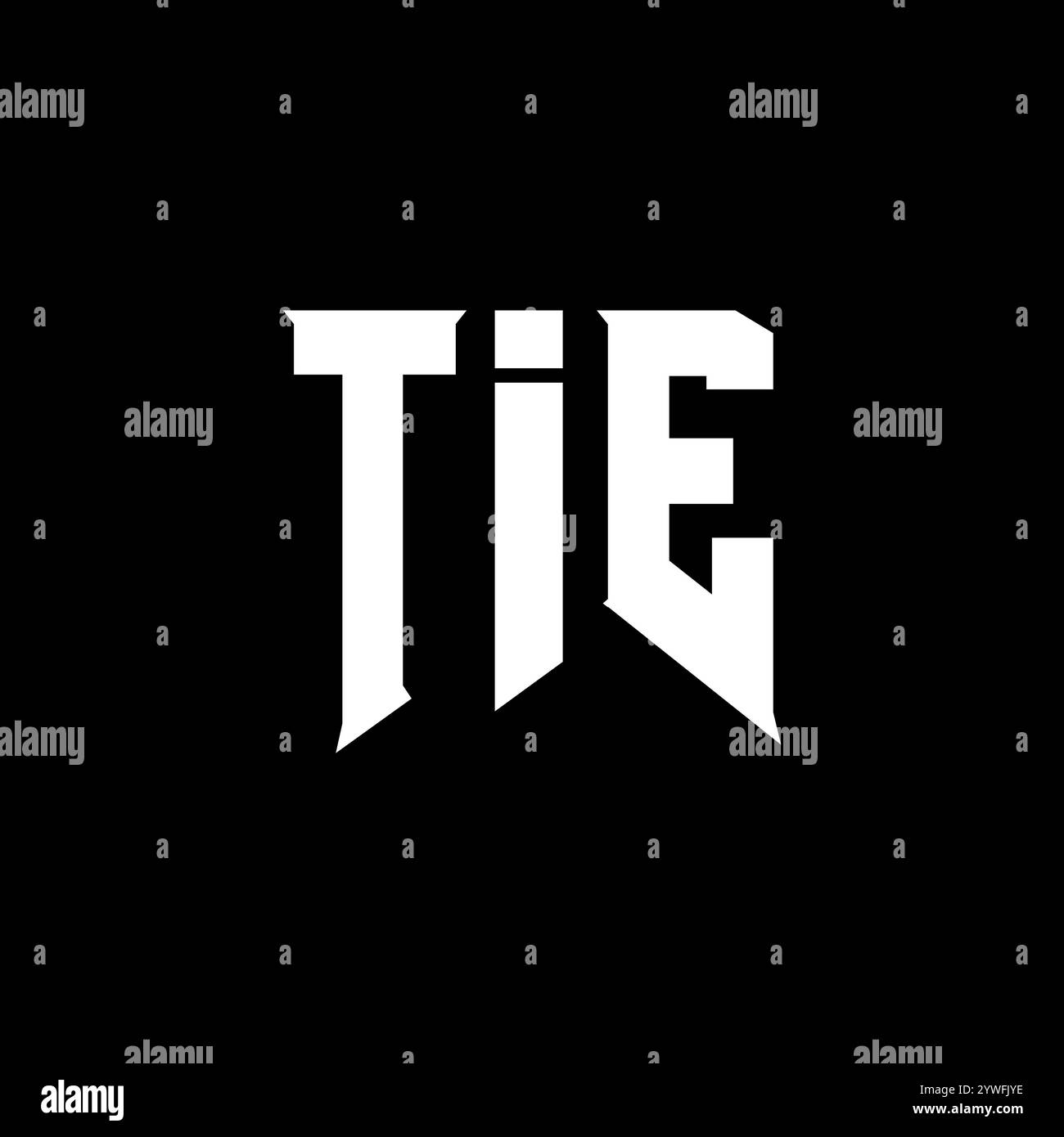 TIE letter logo design for technology company. TIE logo design black ...