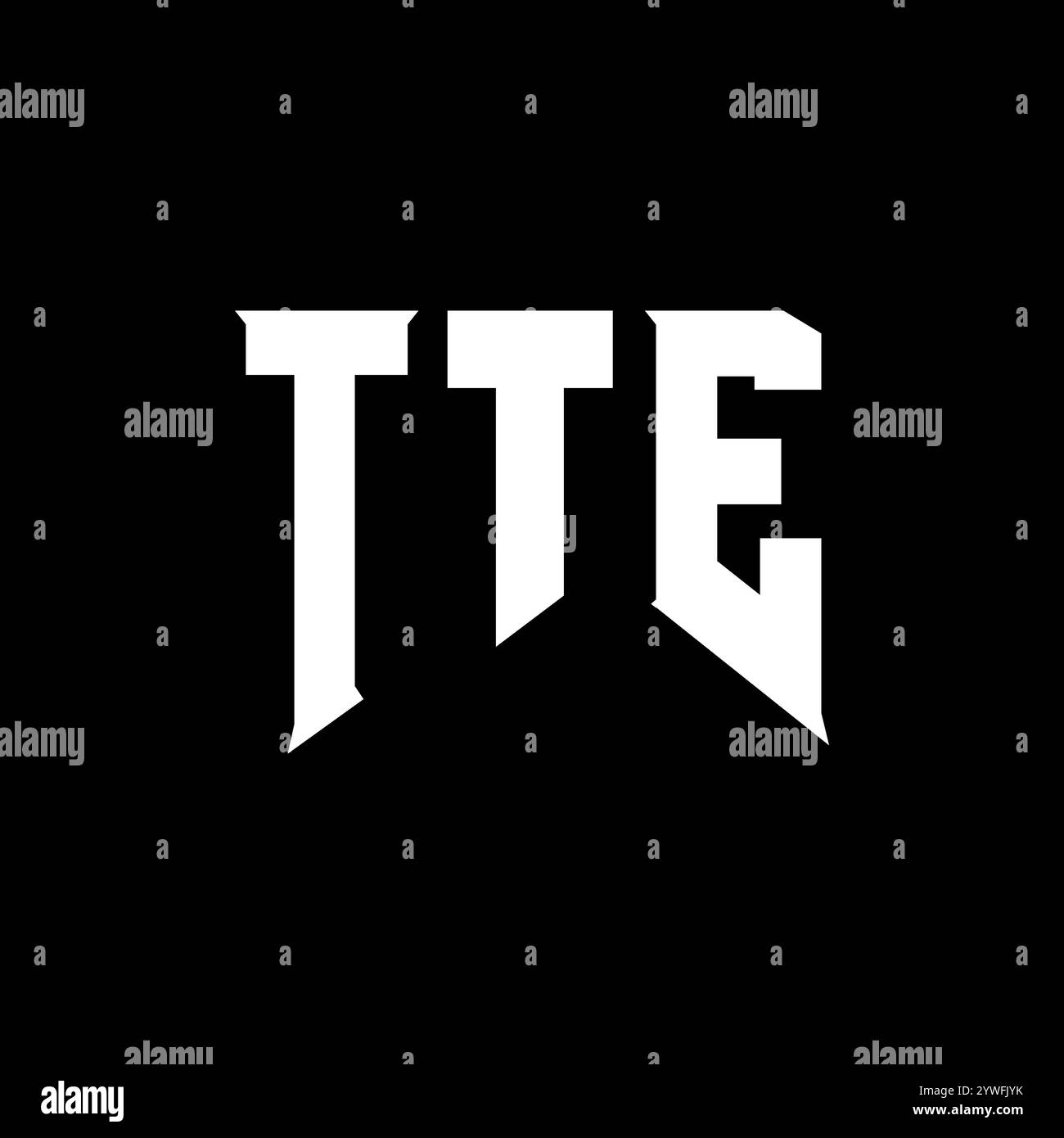 TTE letter logo design for technology company. TTE logo design black ...