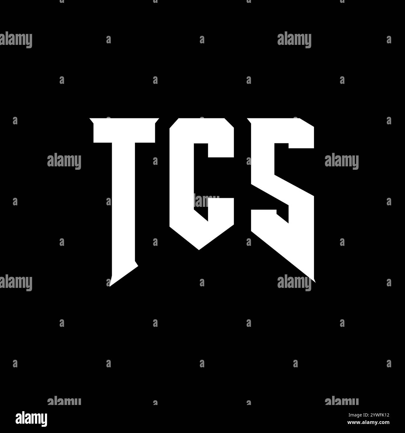 TCS letter logo design for technology company. TCS logo design black and white color combination ...