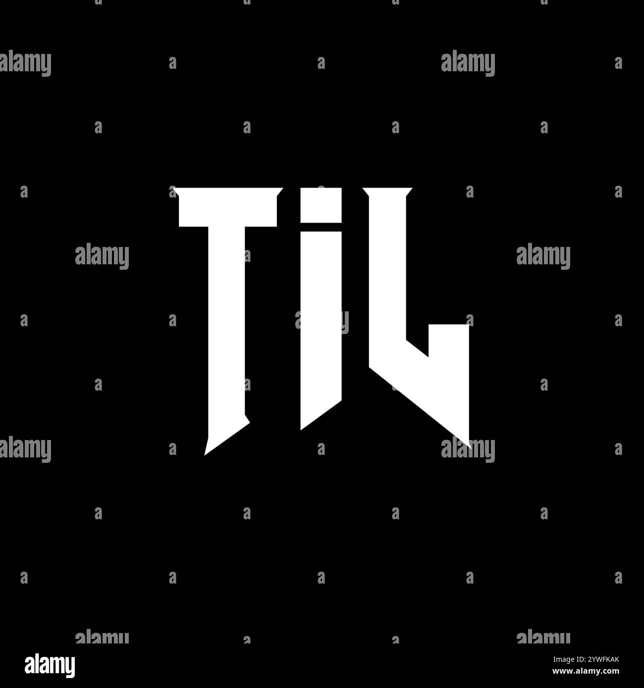 TIL letter logo design for technology company. TIL logo design black ...