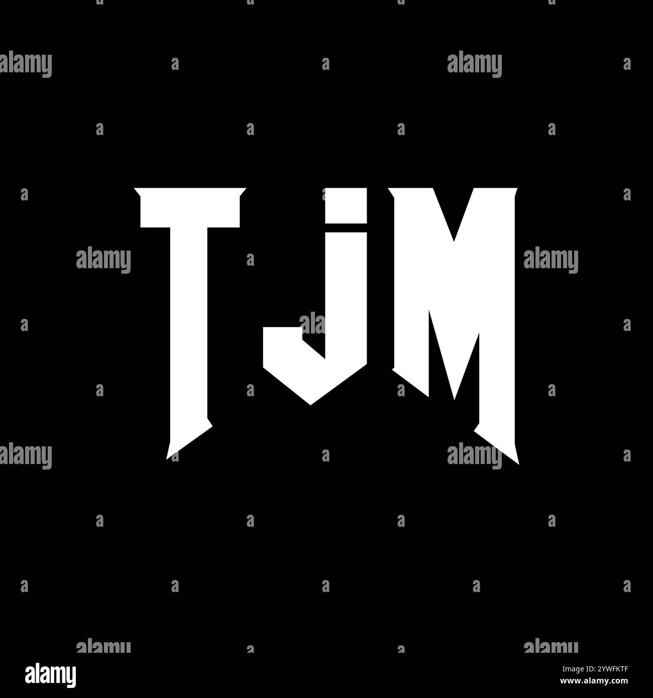 TJM letter logo design for technology company. TJM logo design black ...