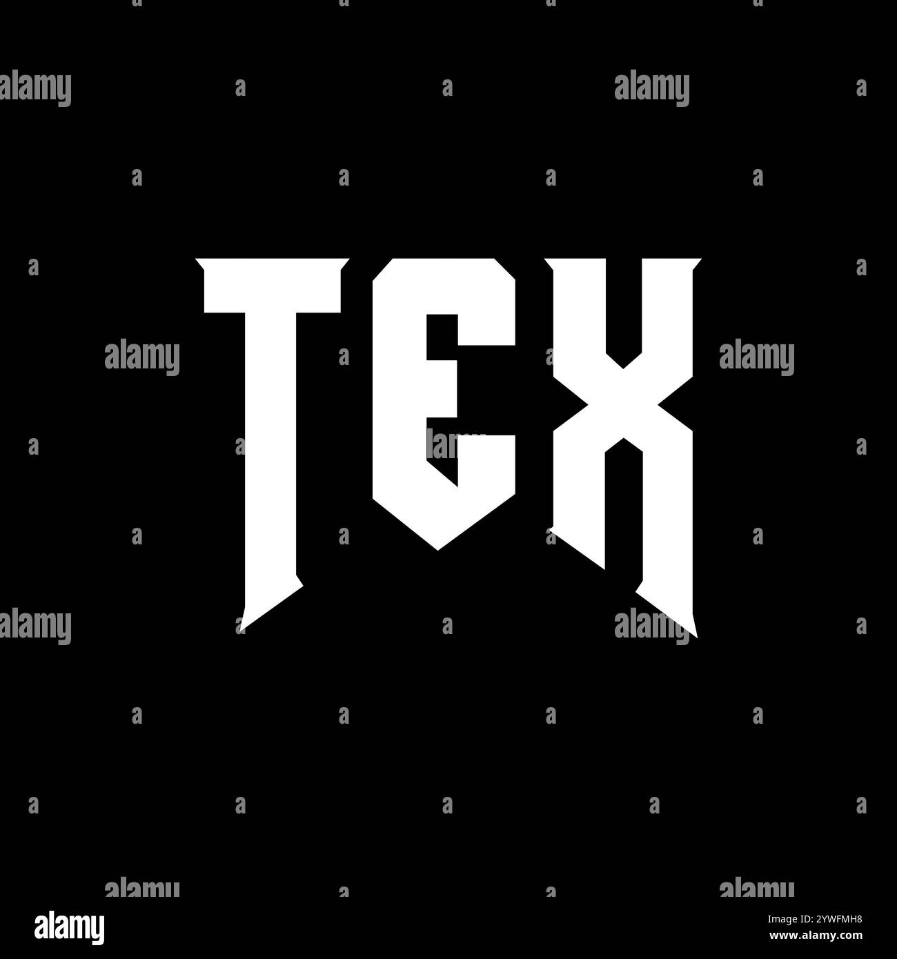 TEX letter logo design for technology company. TEX logo design black ...