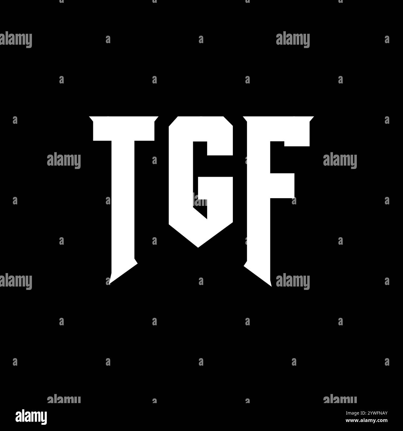 TGF letter logo design for technology company. TGF logo design black ...