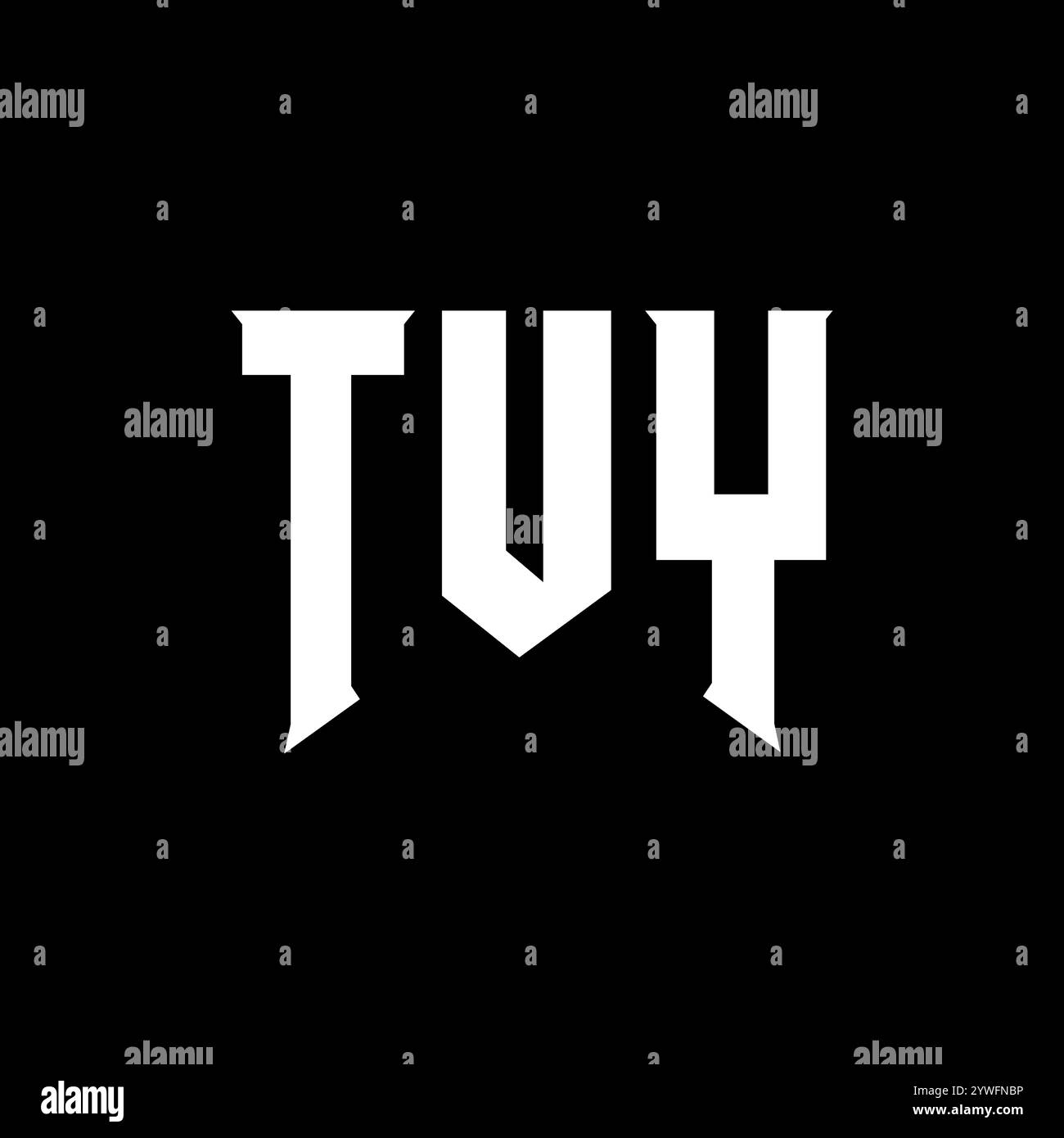 TUY letter logo design for technology company. TUY logo design black ...