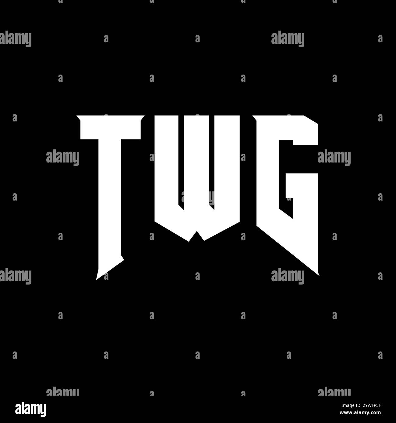 TWG letter logo design for technology company. TWG logo design black ...