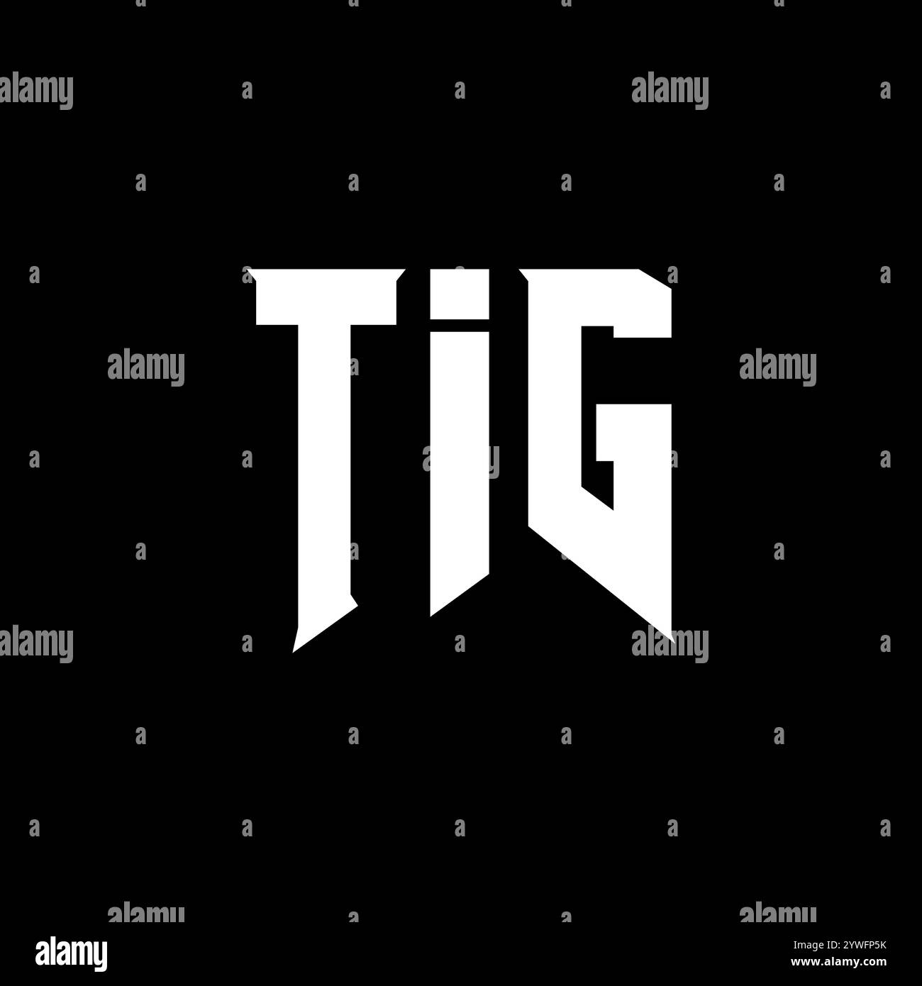 TIG letter logo design for technology company. TIG logo design black ...