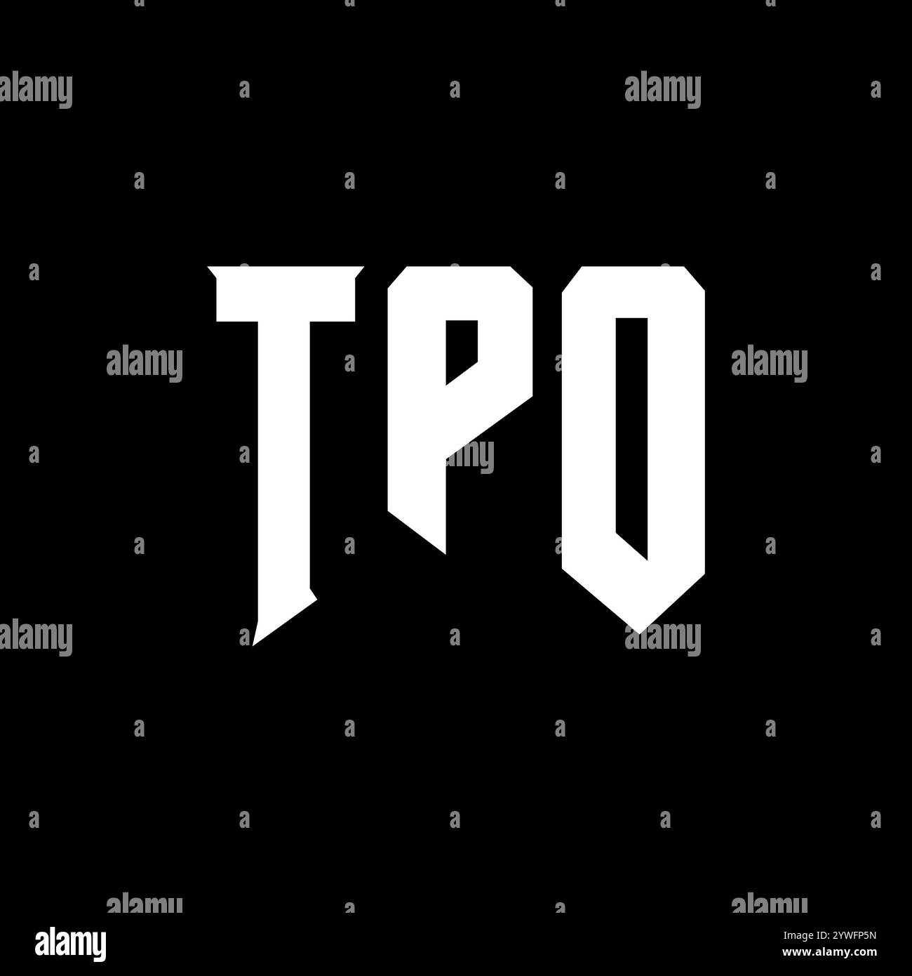 TPO letter logo design for technology company. TPO logo design black ...