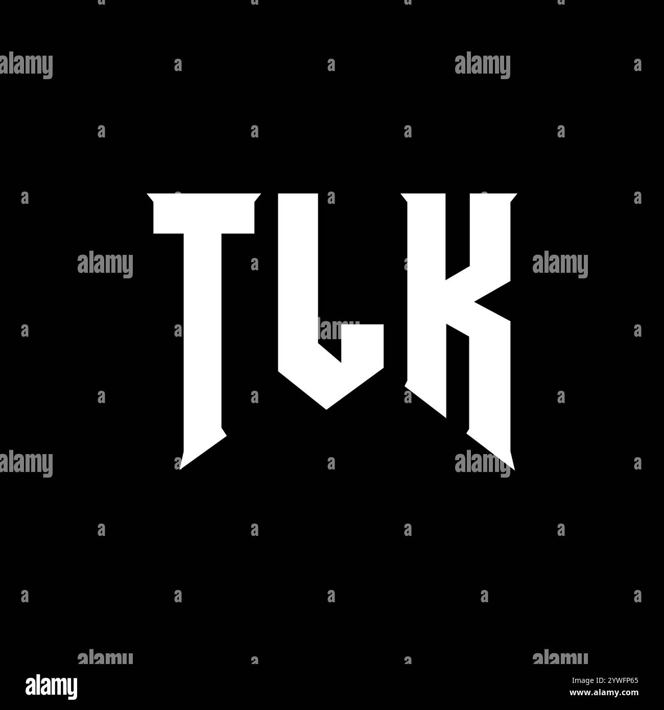 TLK letter logo design for technology company. TLK logo design black ...