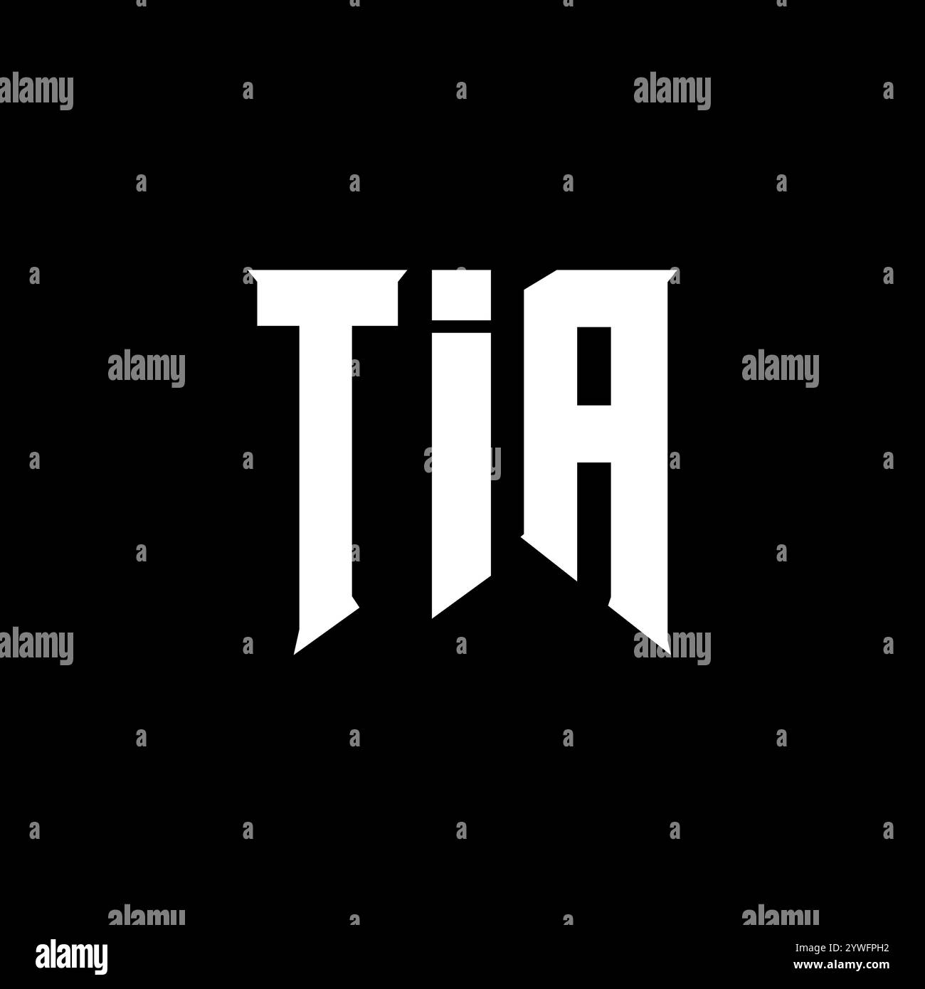 TIA letter logo design for technology company. TIA logo design black ...