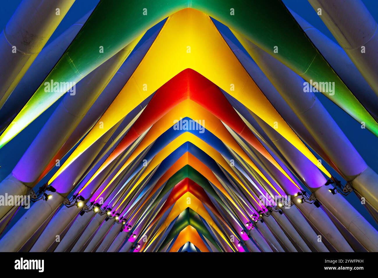 Architectural details at the Atal Bridge in Ahmedabad, Gujarat, India ...