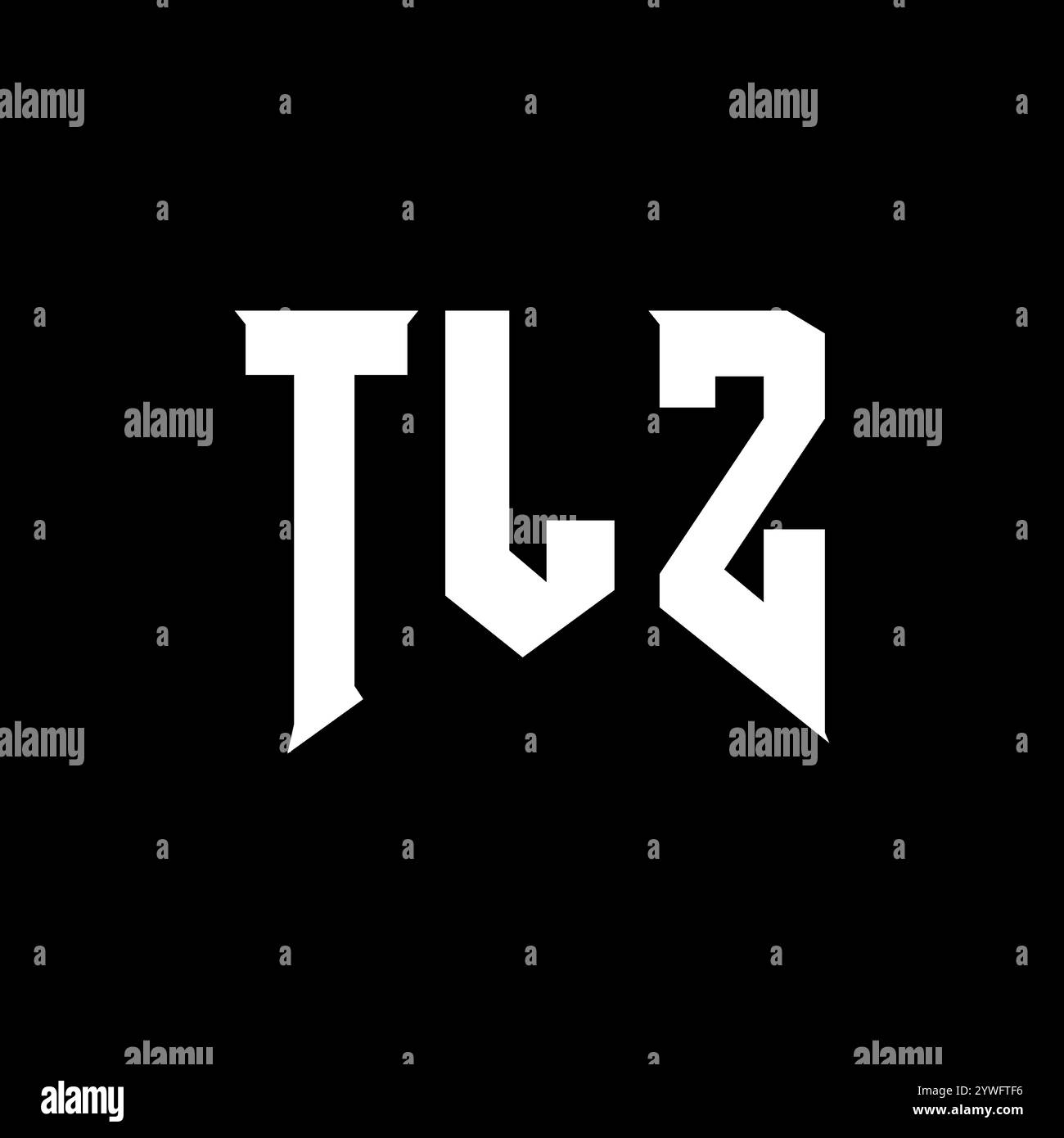TLZ letter logo design for technology company. TLZ logo design black ...