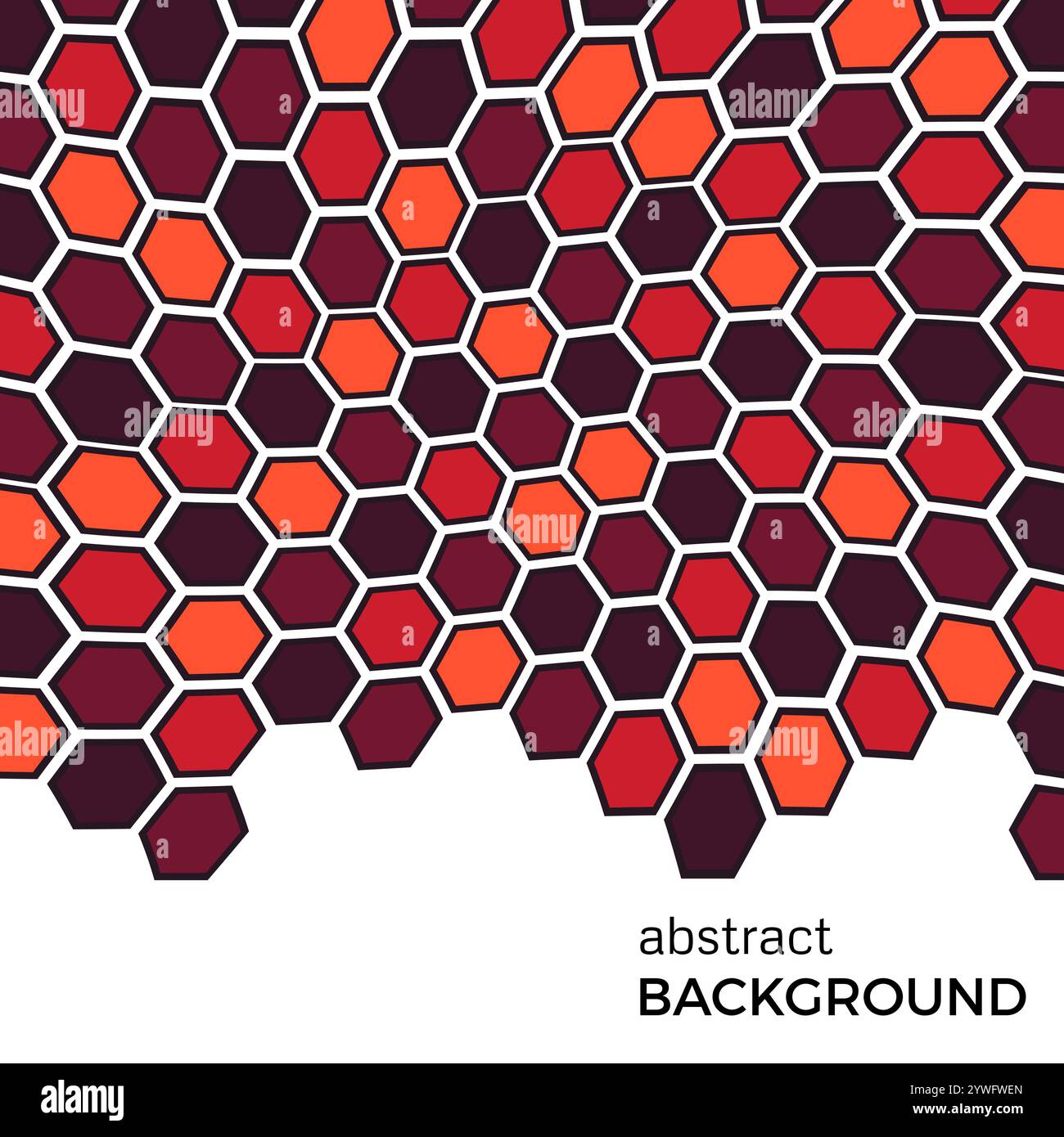 Abstract background with color hexagons elements. Vector illustration ...
