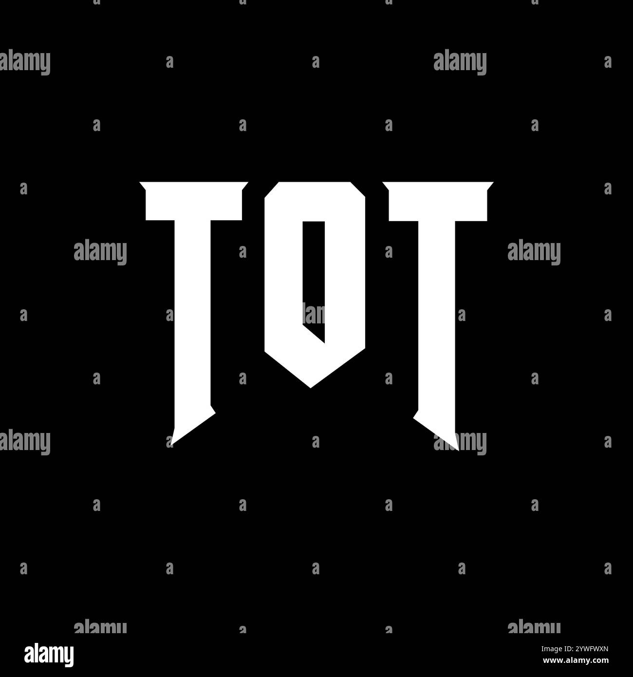 TOT letter logo design for technology company. TOT logo design black ...