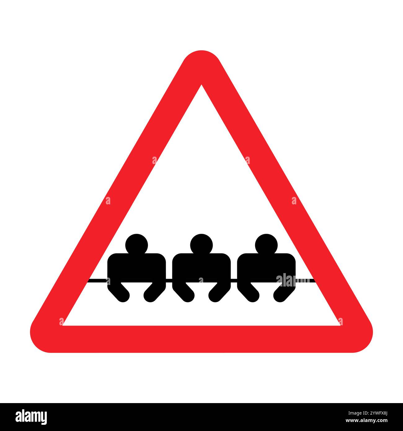 Attention Meeting sign. Caution Conference in office symbol. Red ...