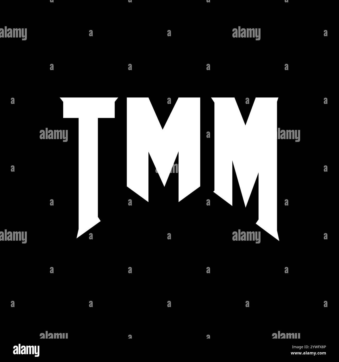 TMM letter logo design for technology company. TMM logo design black ...