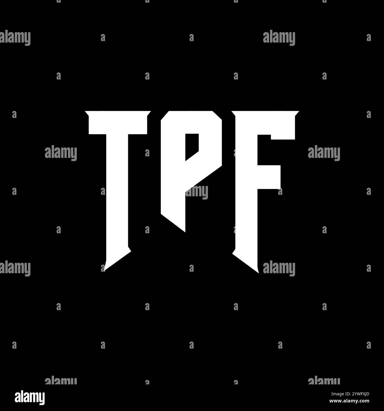 TPF letter logo design for technology company. TPF logo design black ...