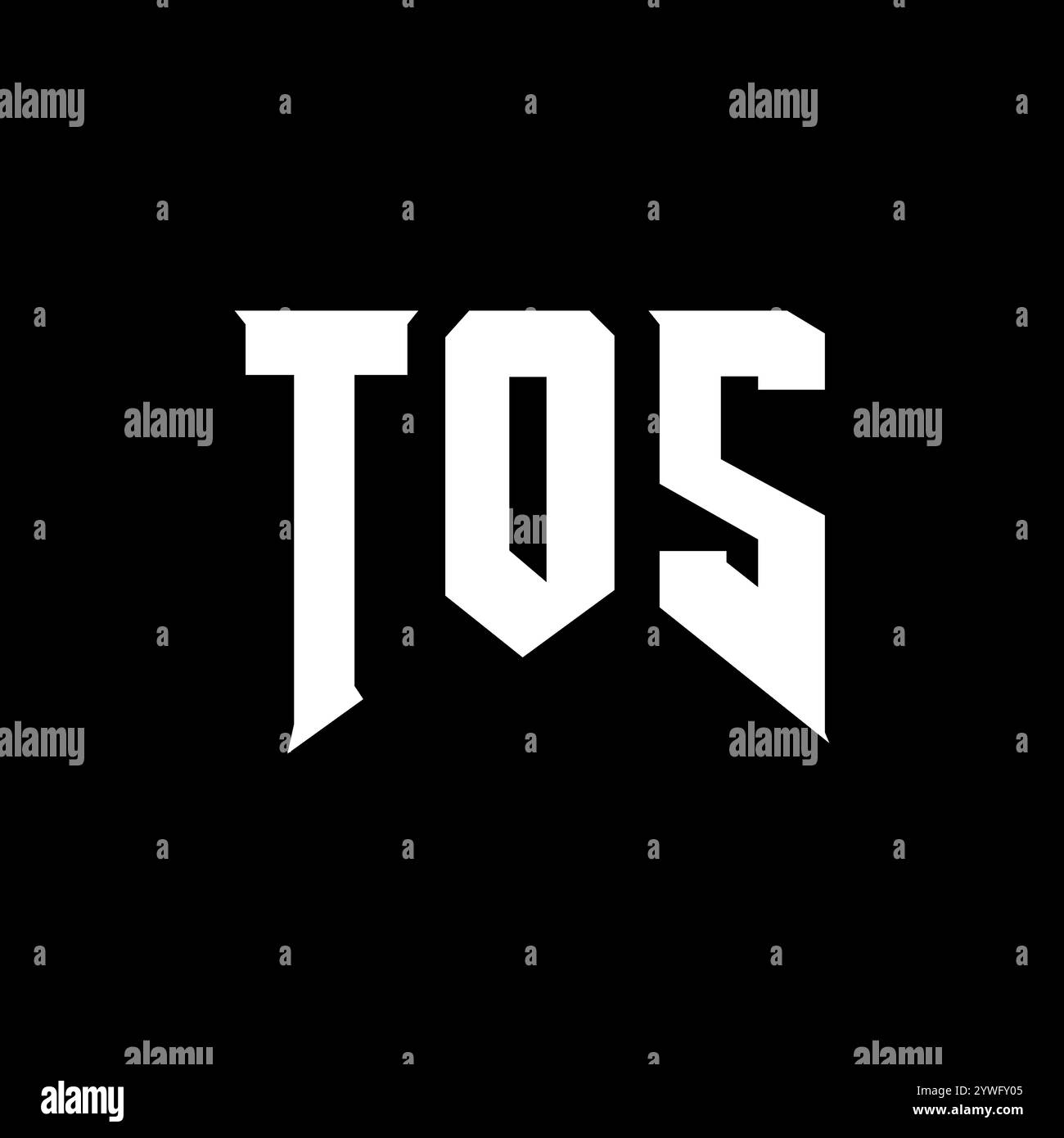TOS letter logo design for technology company. TOS logo design black ...