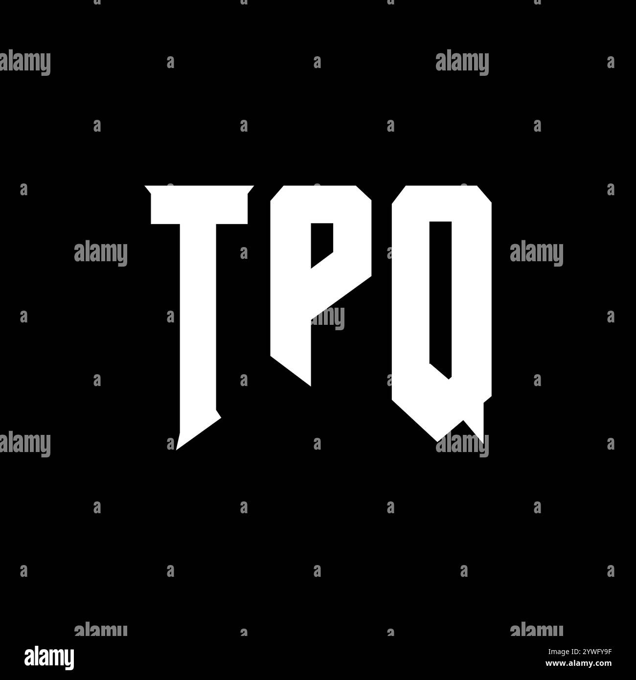 TPQ letter logo design for technology company. TPQ logo design black ...