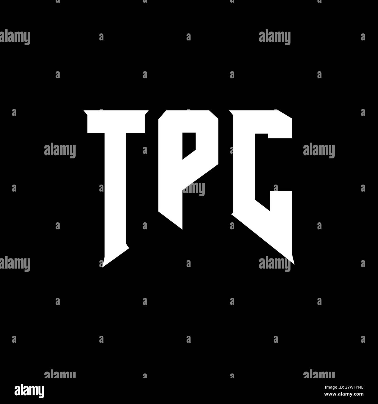 TPC letter logo design for technology company. TPC logo design black and white color combination ...