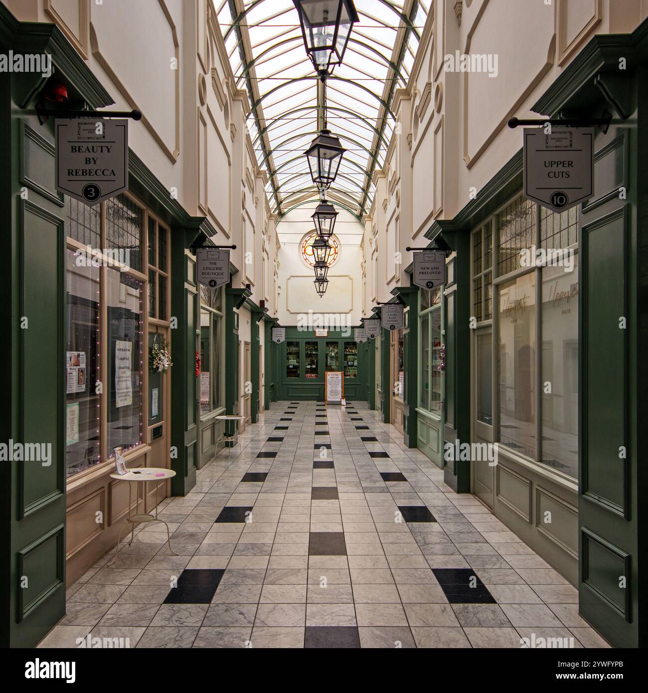 The renovated interior of Shackleton Hall, Colne, in colour Stock Photo ...