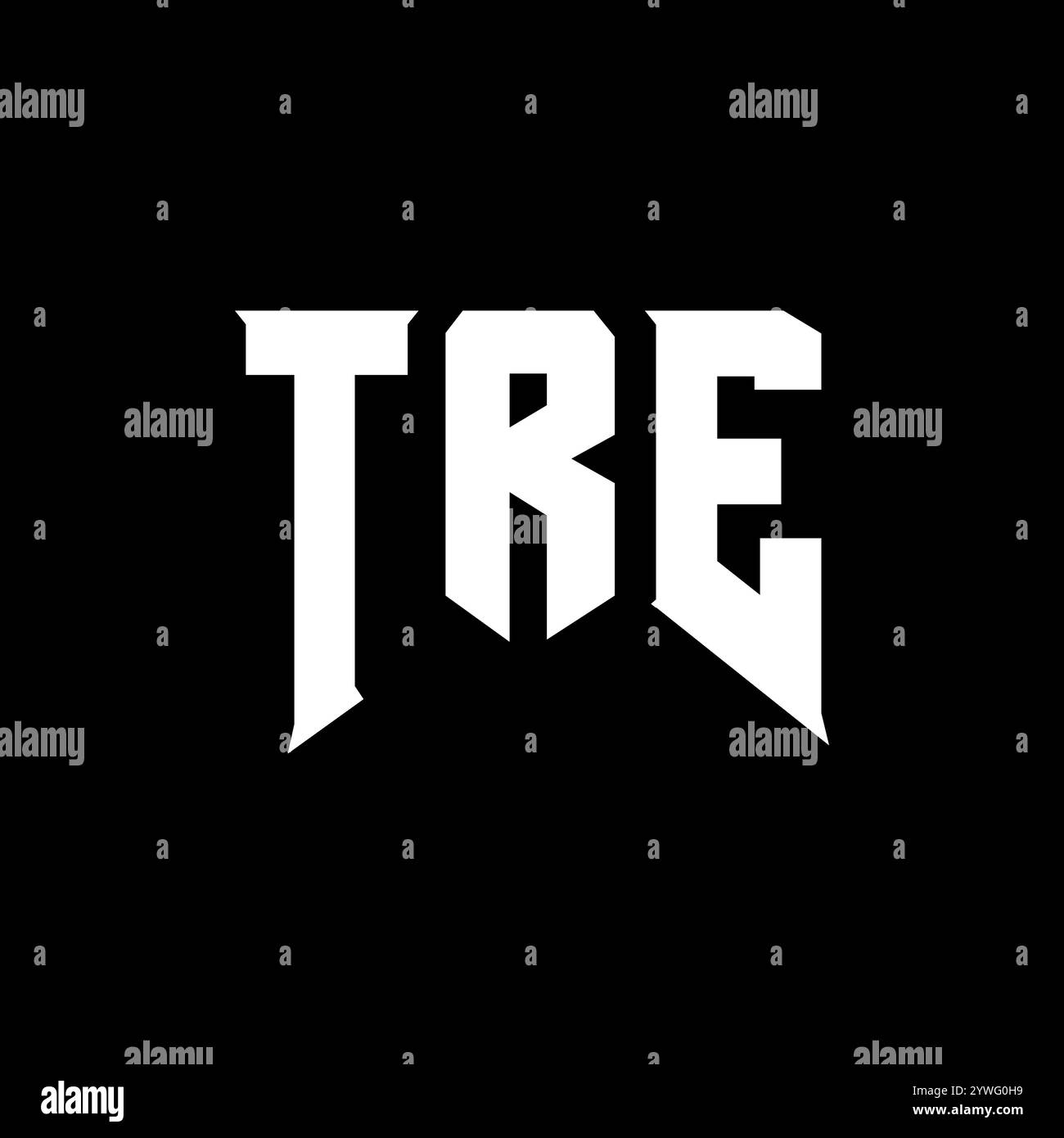 TRE letter logo design for technology company. TRE logo design black ...