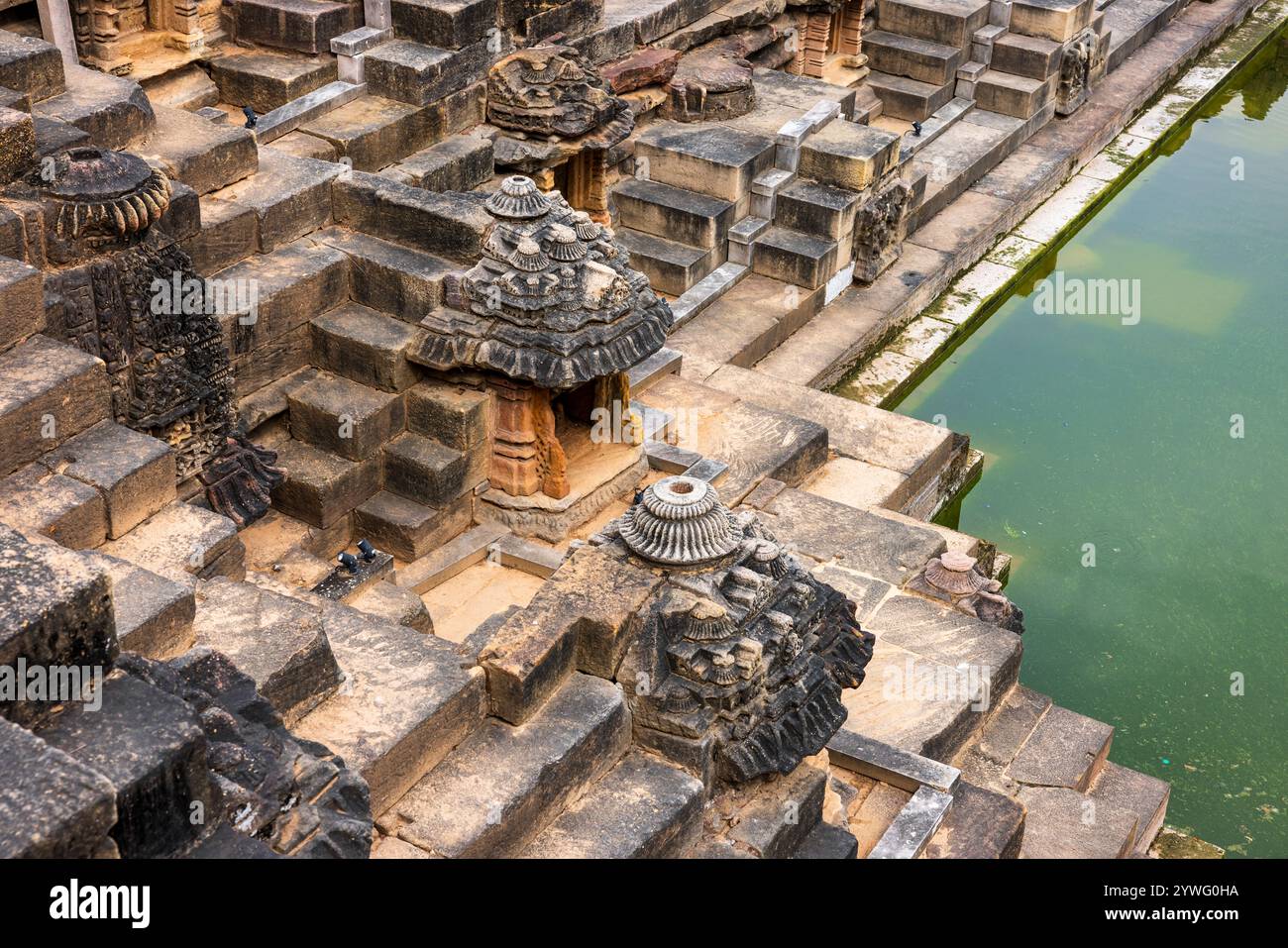 Modhera Sun Temple water reservoir, Gujarat, India Stock Photo - Alamy