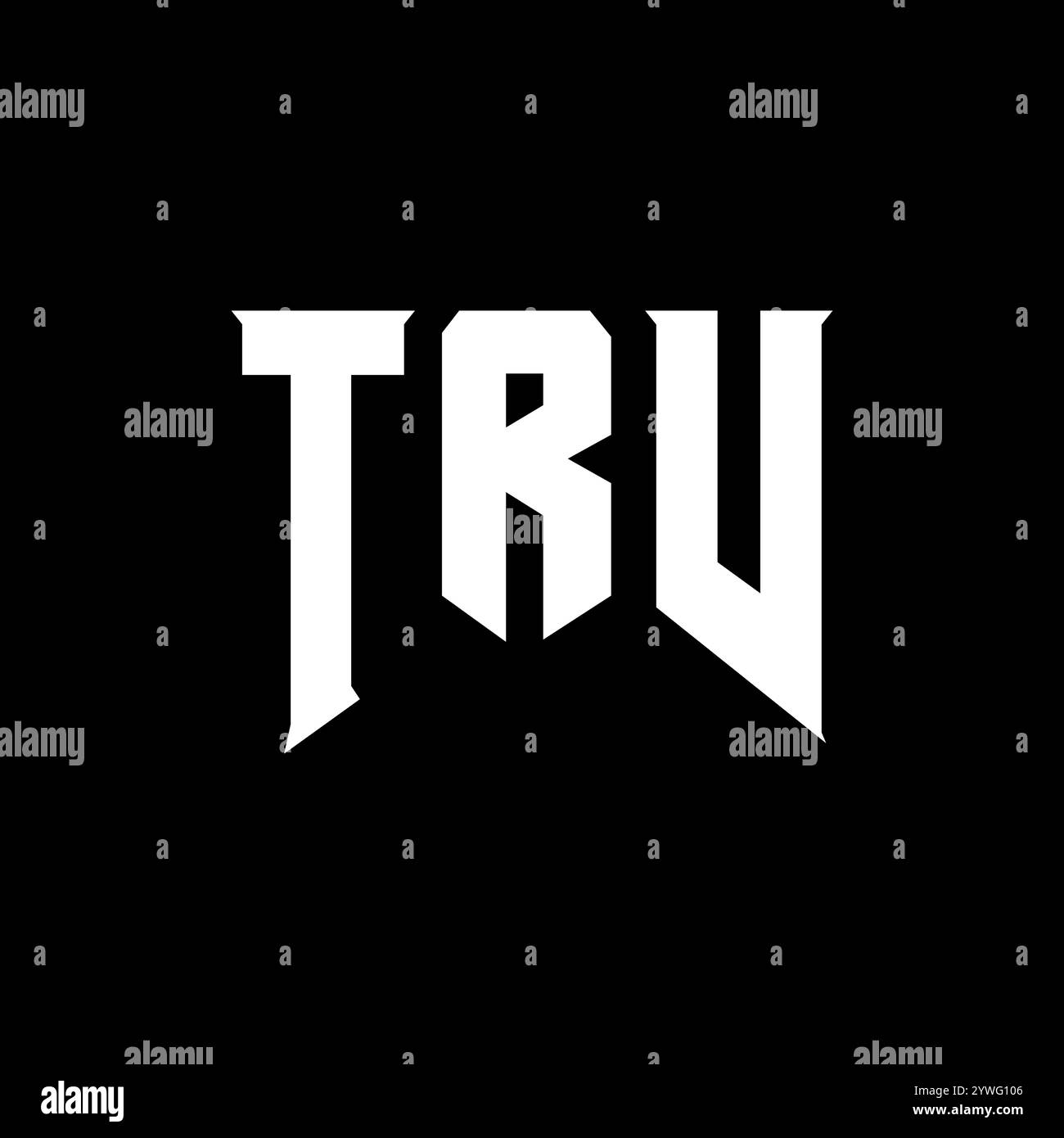 TRV letter logo design for technology company. TRV logo design black ...