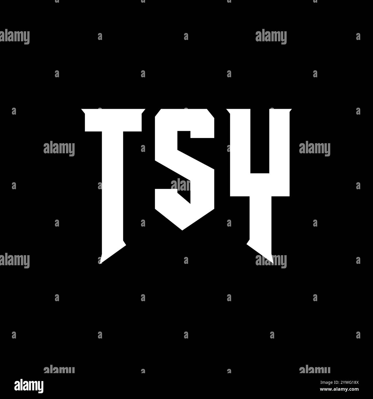 TSY letter logo design for technology company. TSY logo design black ...