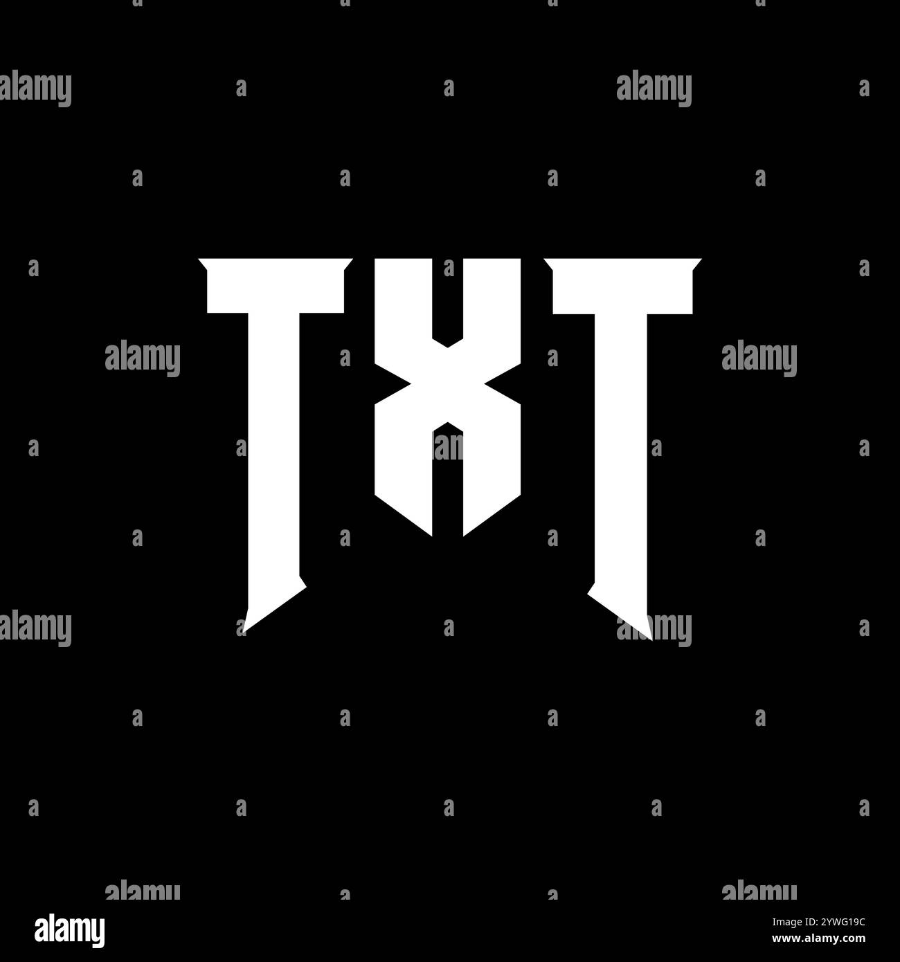 TXT letter logo design for technology company. TXT logo design black ...