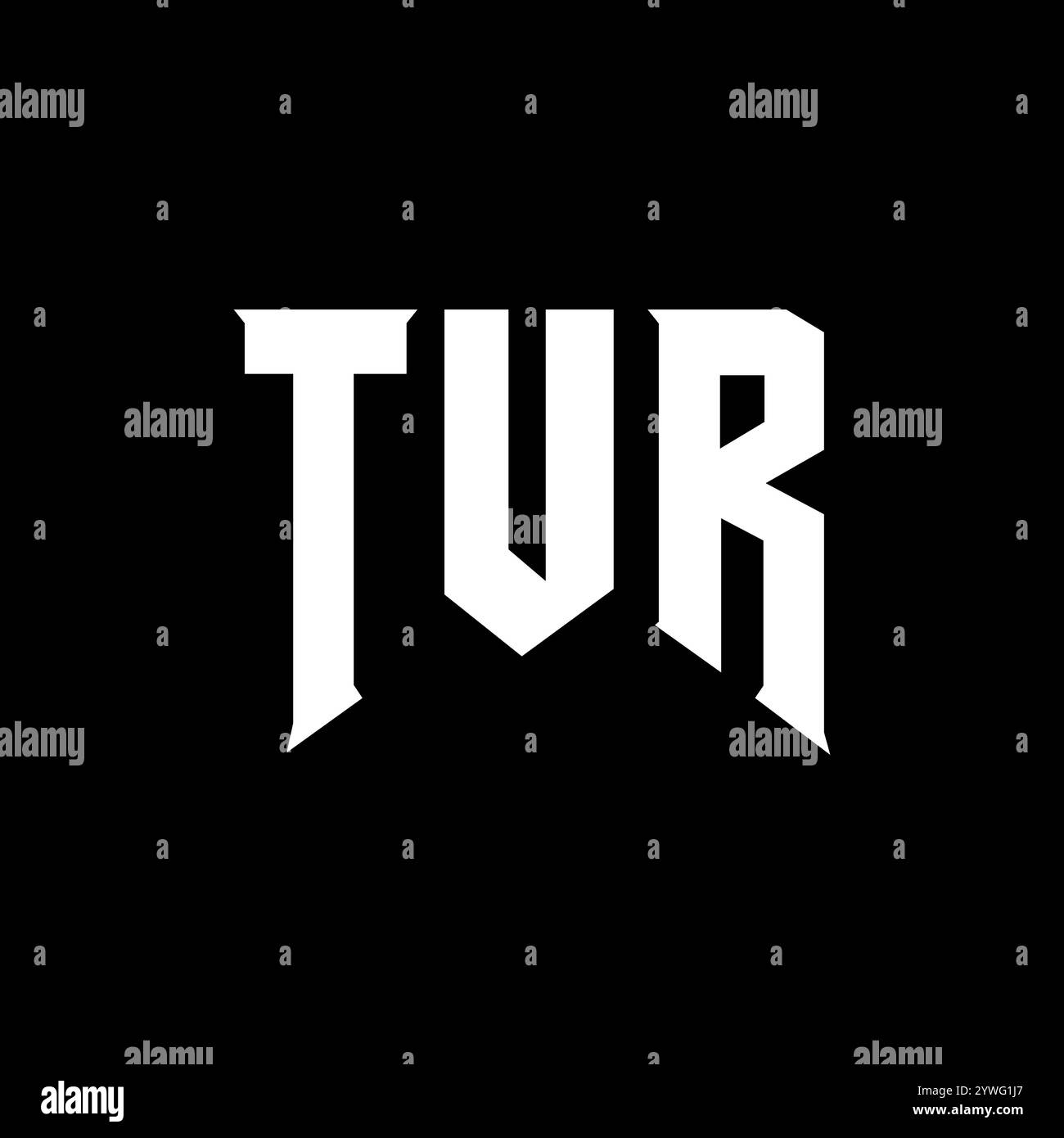 TUR letter logo design for technology company. TUR logo design black ...