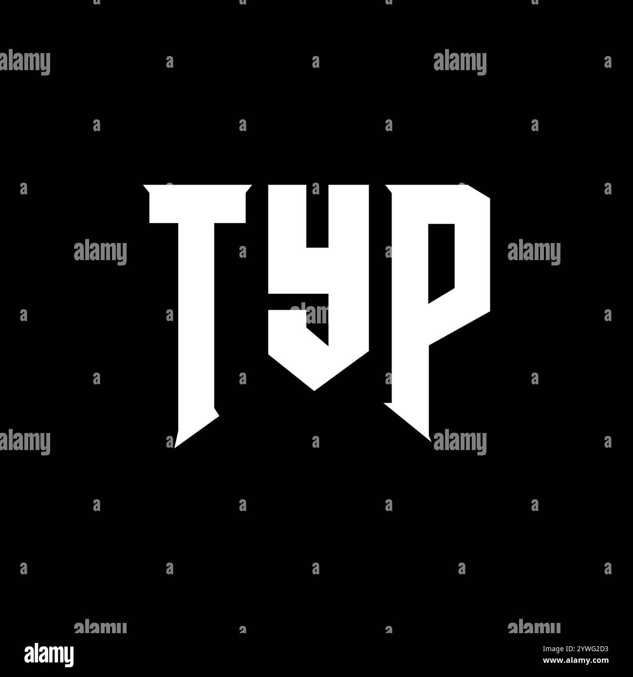 TYP letter logo design for technology company. TYP logo design black ...