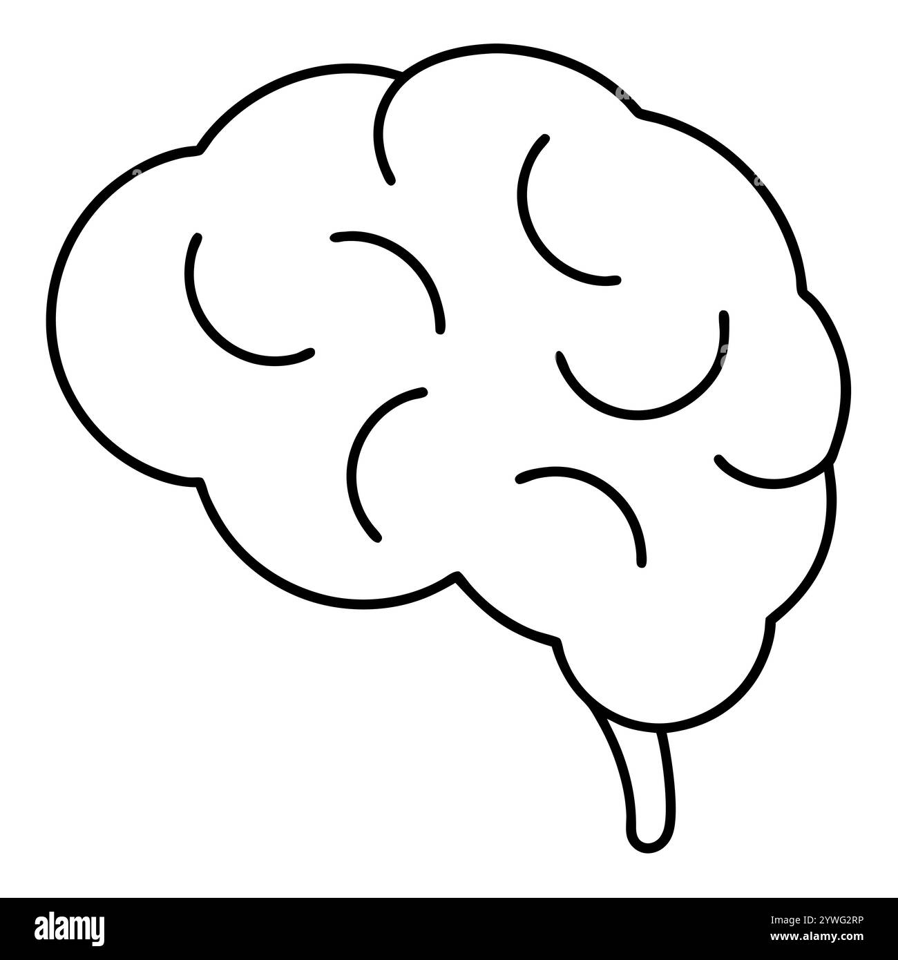 Continuous one line drawing of human brain line art vector illustration ...