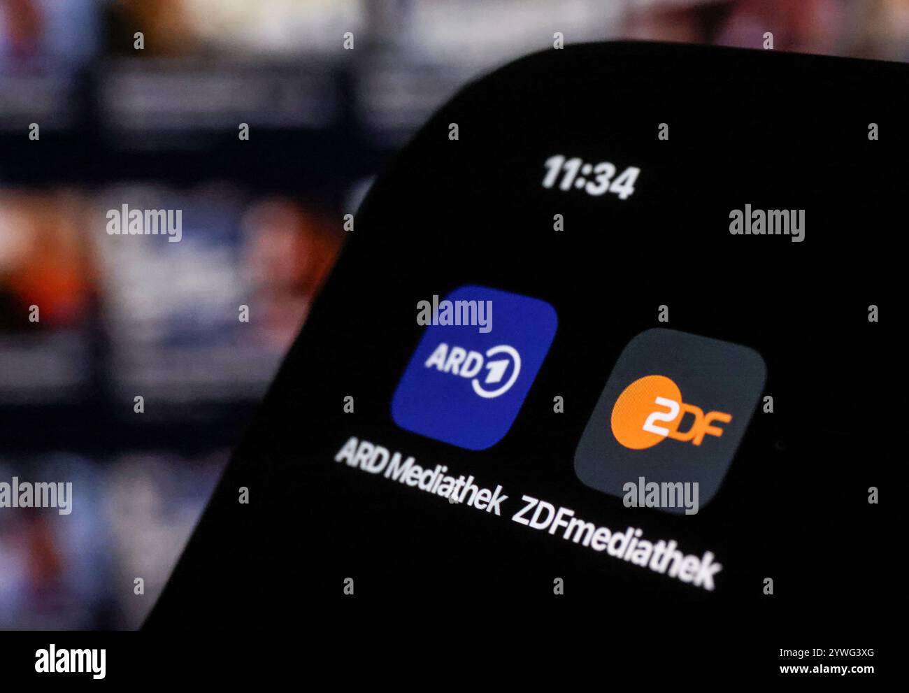 Cologne, Germany. 11th Dec, 2024. ILLUSTRATION - The apps of the ARD ...