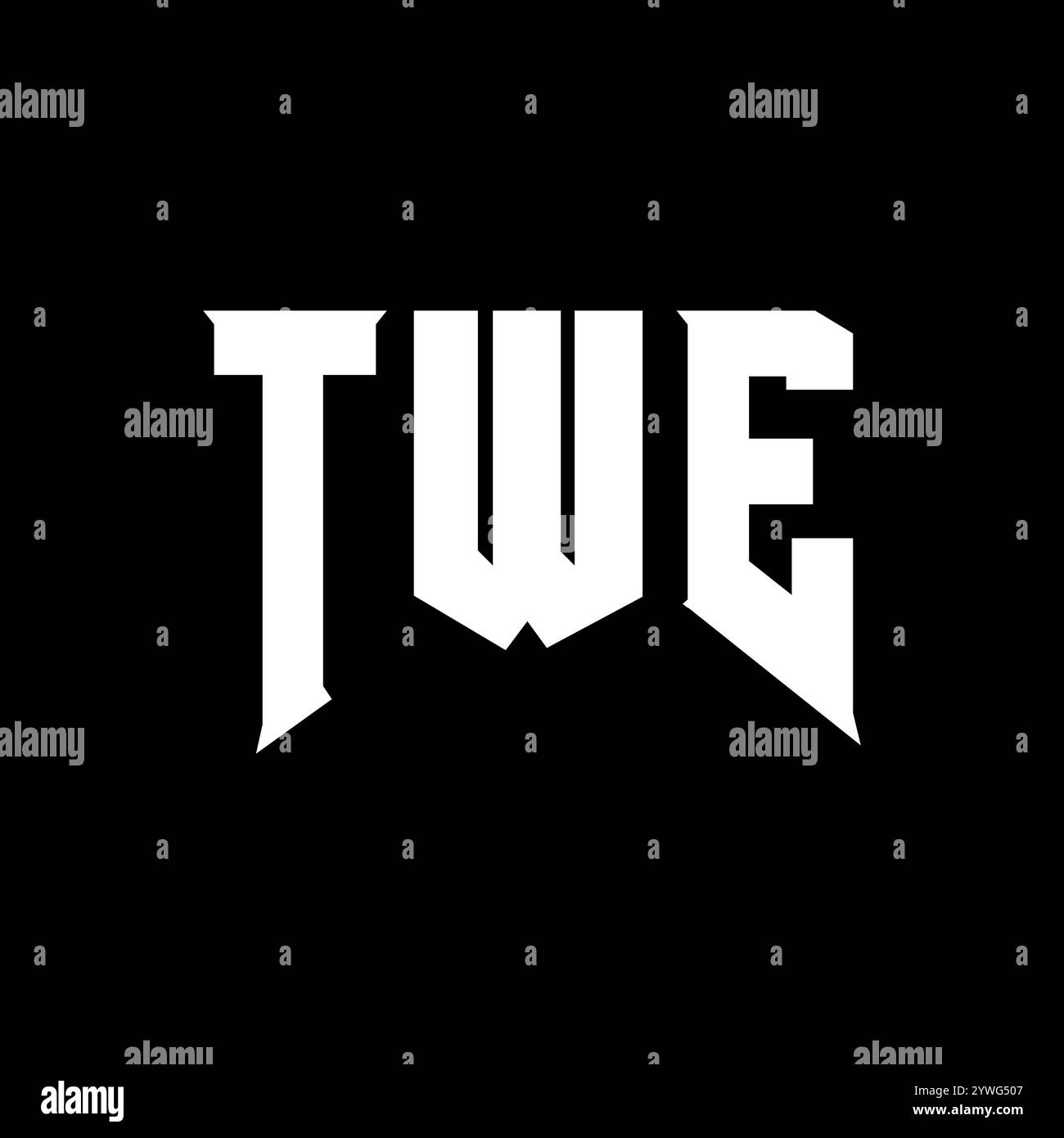 TWE letter logo design for technology company. TWE logo design black ...