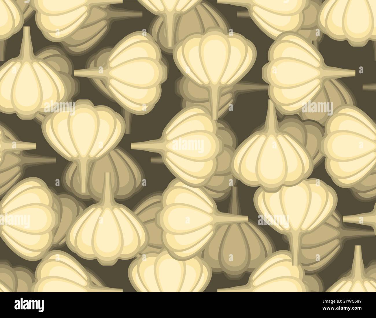 Garlic pattern seamless. Vegetable background. Vegetables texture Stock ...
