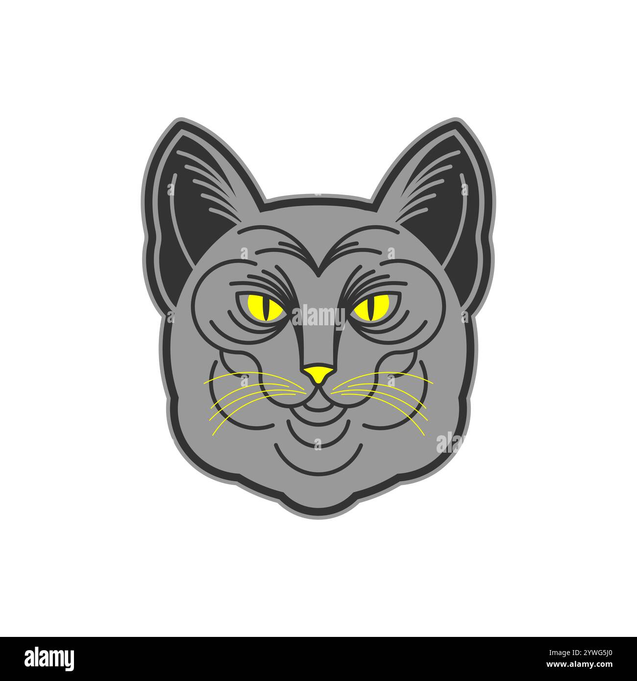 Cat muzzle kitty head Stock Vector Images - Alamy
